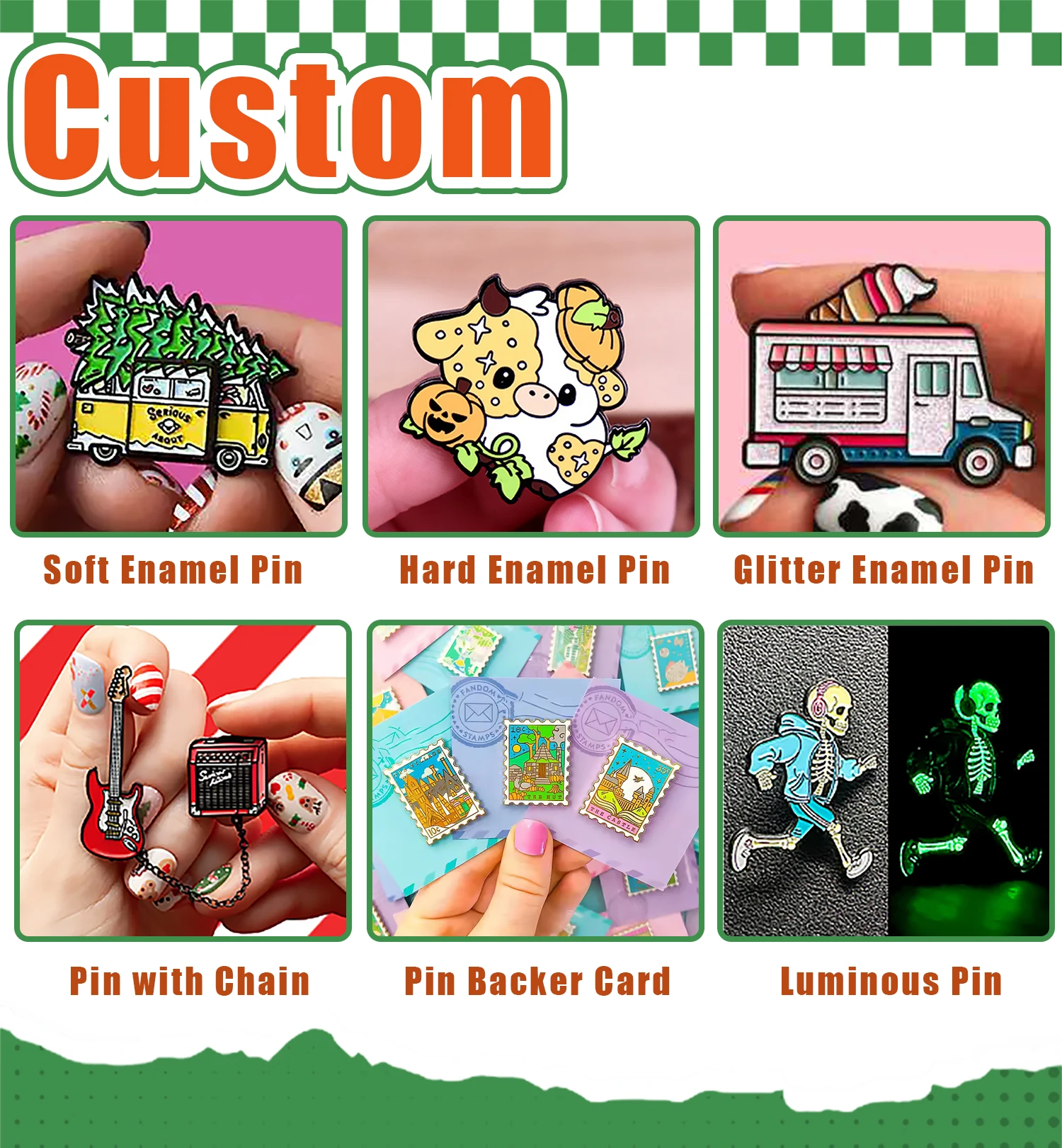 Red Balloon Pin - Custom Enamel Pin with Chain Clown Boat