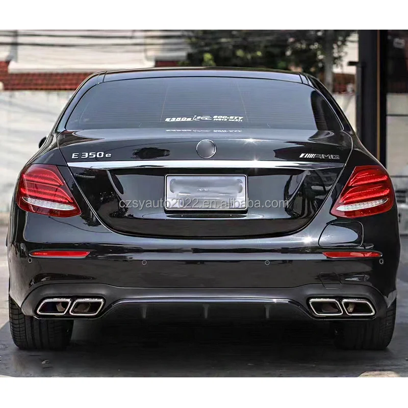 Body Kit Include Front Bumper Assembly Rear Lip Exhaust For Mercedes Benz E-class W213 2016-2020 ...