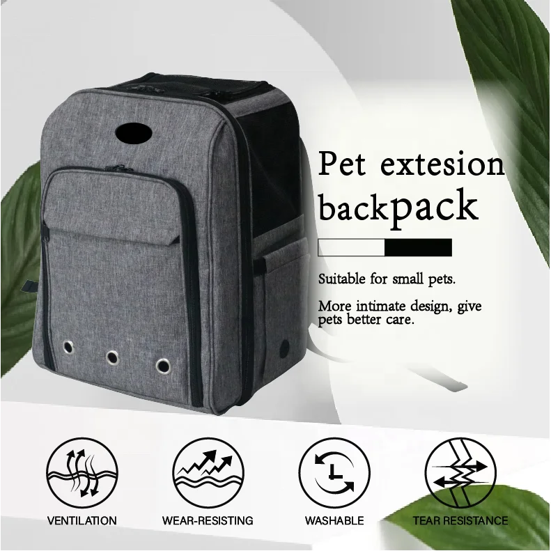 Premium Quality Pet Supplies Backpack Large Space Pet Canvas Bag ...