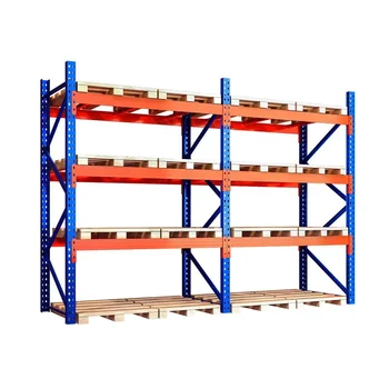 50 Industrial Warehouse Storage Shelf System Selective Steel Pallet ...