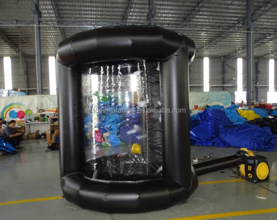 Custom Inflatable Cube Cash Money Catching Machine Grab Booth for Sale