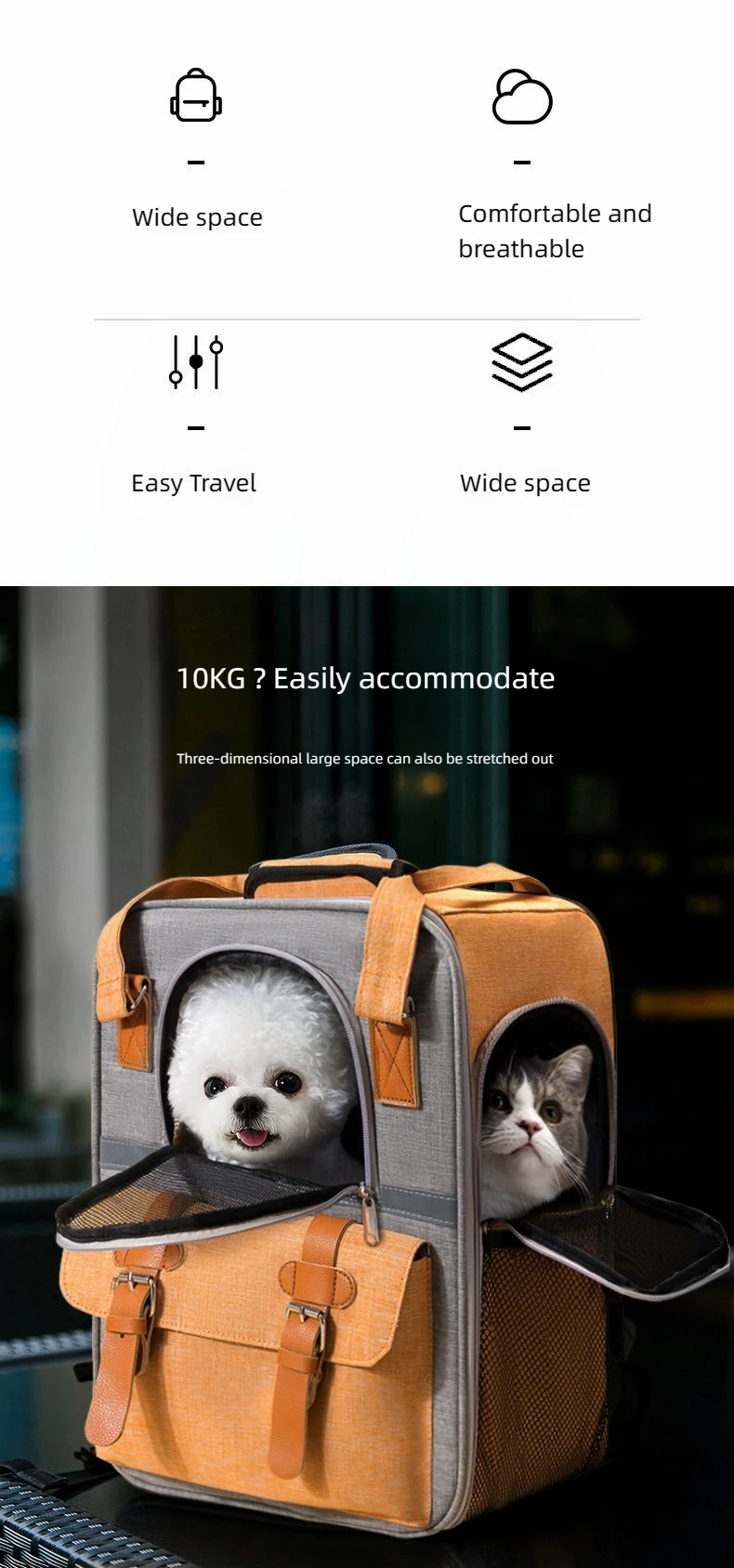 Custom Fashion Pet Carrier Luxury Oxford Breathable Foldable Cat Dog ...