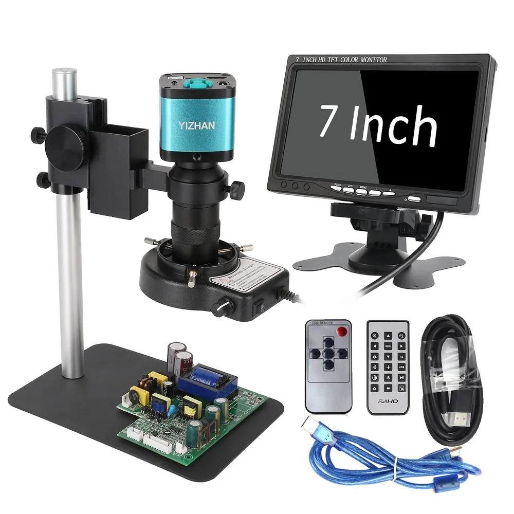 YIZHAN 48MP 4K Digital Microscope for Electronics 7-in HD Display ...