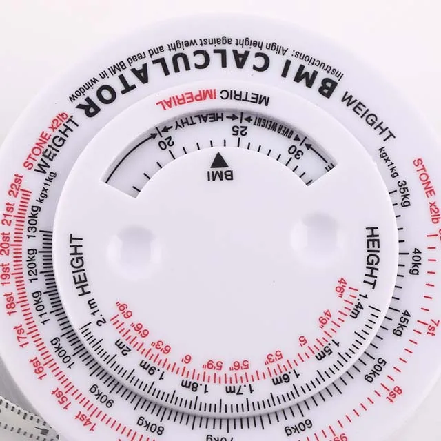 Round BMI Measure Tape - Accurate Imperial Inch Reading