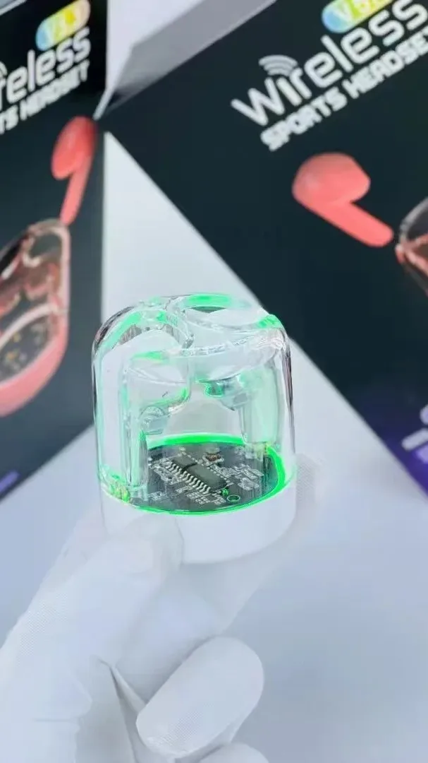 Transparent Tws Wireless Bluetooth Gaming Headsets 5.3 Subwoofer Hifi ...