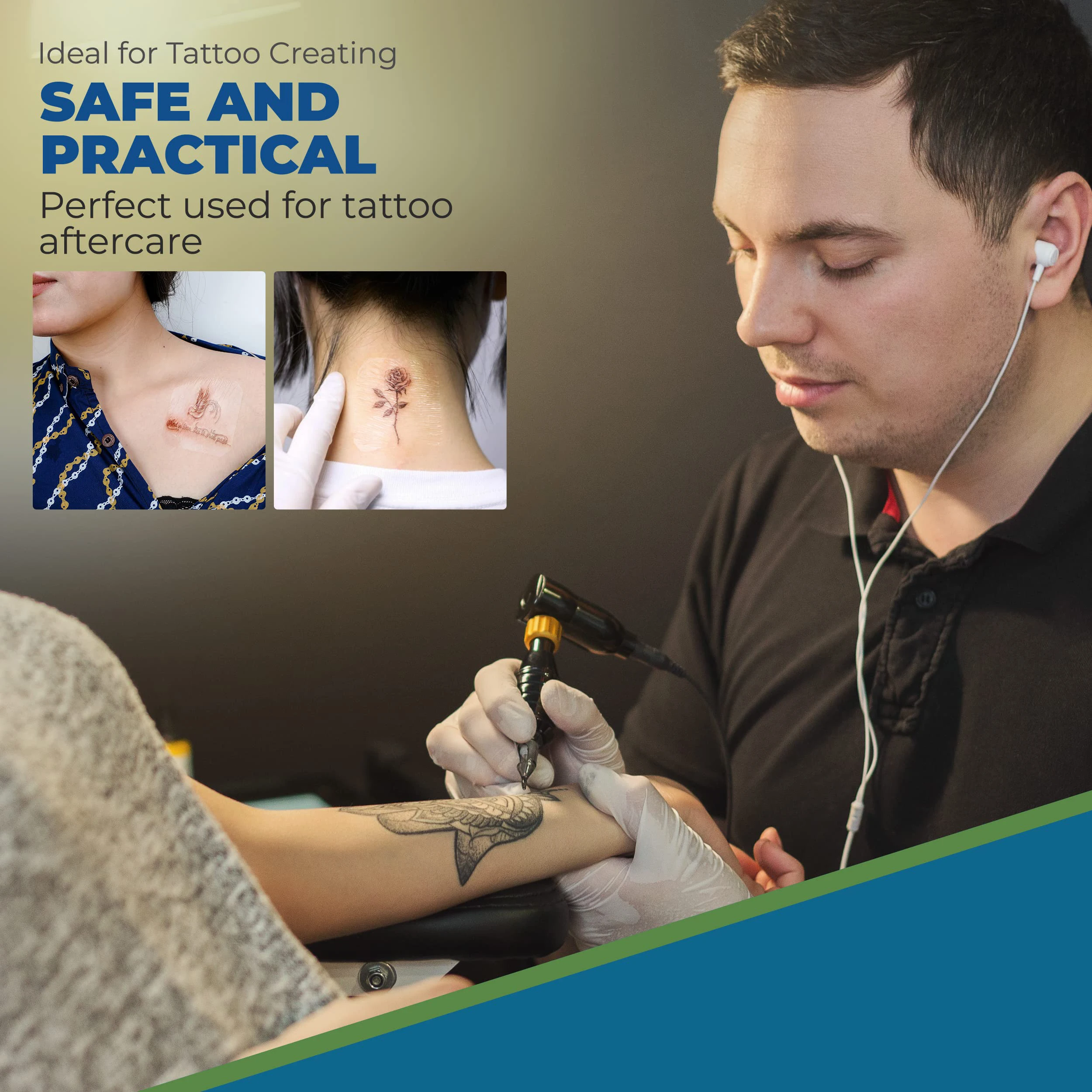 Medical Disposable Transparent Semi-permeable Film Dressing Wound Care ...