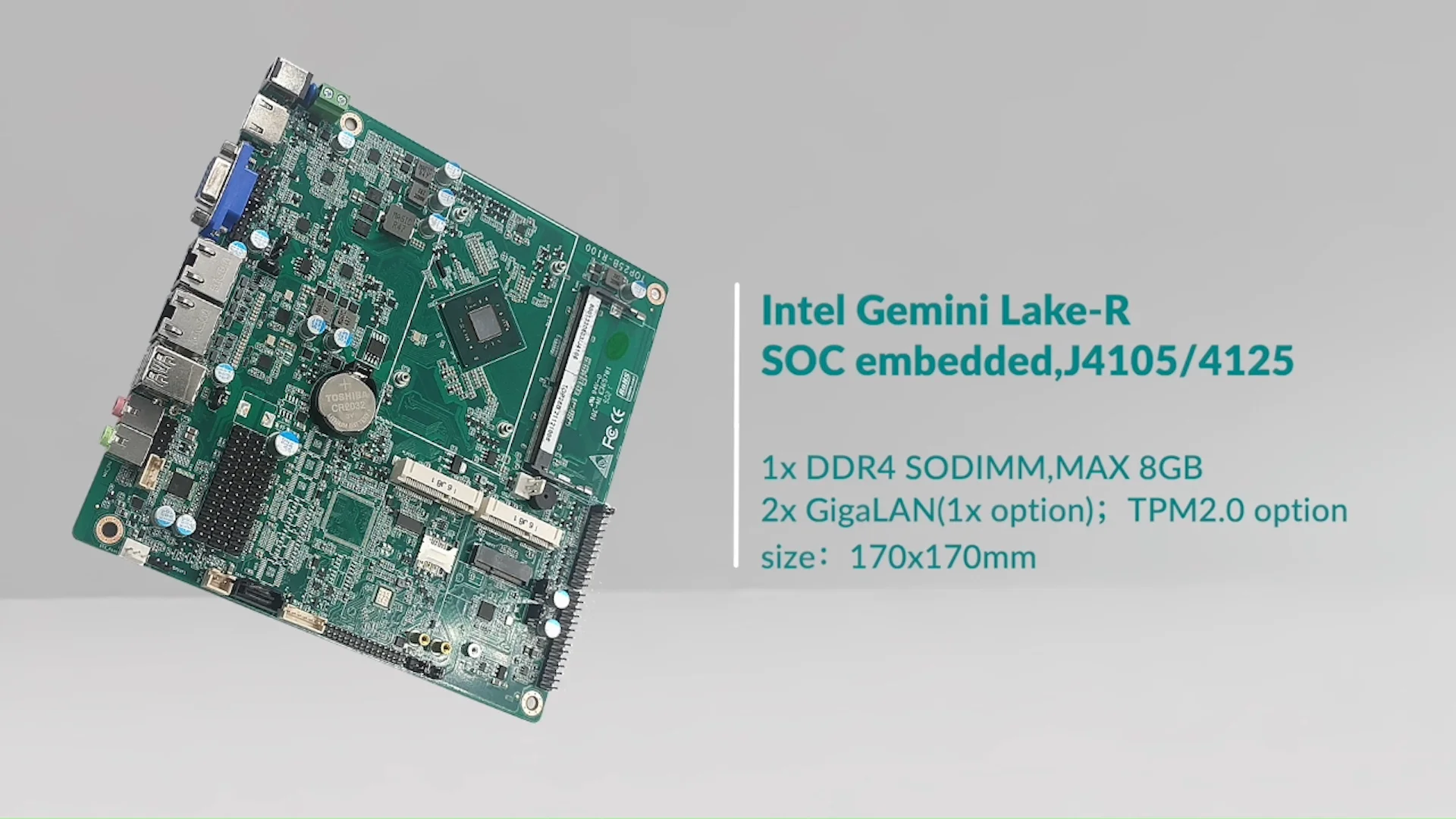 Mini Itx Motherboard Cpu J4105 J4125 Ddr4 Dual Lan Small Motherboard 2 ...