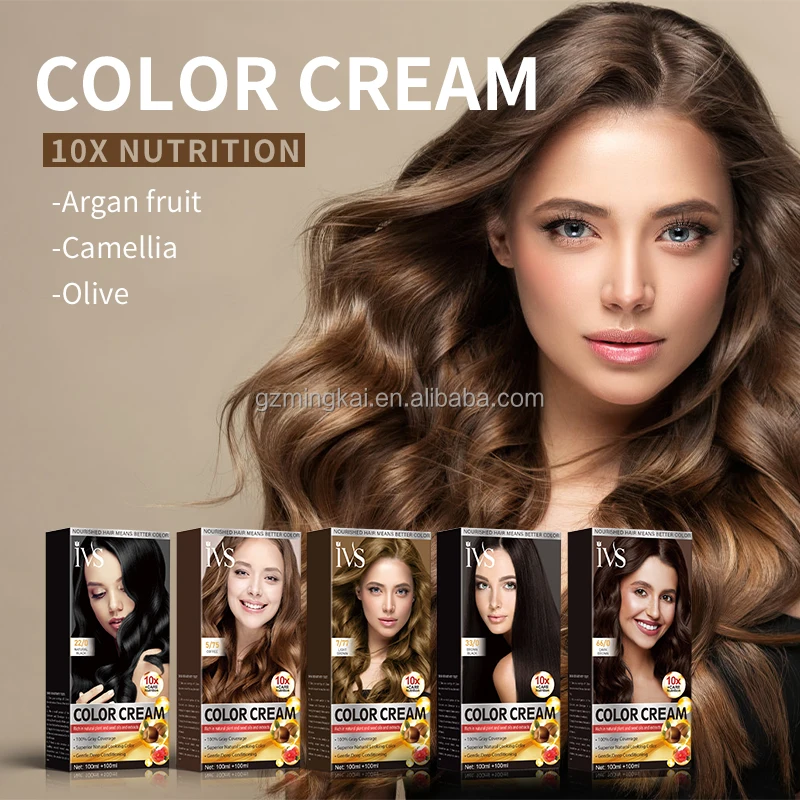 IVS Hair Color Cream - Customizable Professional Dye