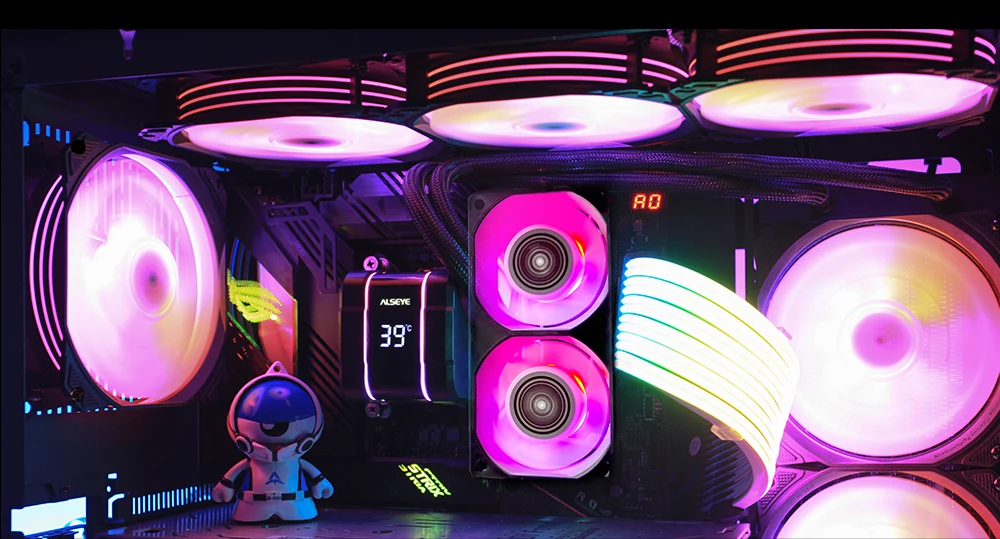 C-ram Cooler Argb 60mm Dual Pwm 5v Argb With Memory Cooler - Buy C-ram ...