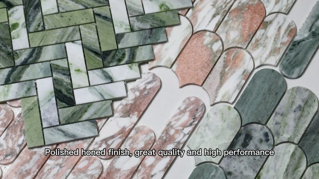 Modern Kitchen Backsplash Orient Ming Green Polished Honed Herringbone ...