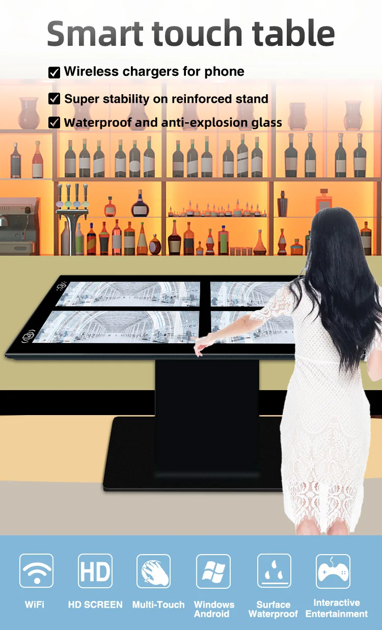 High Quality HD Custom Interactive Self-service Hall Restaurant Order ...