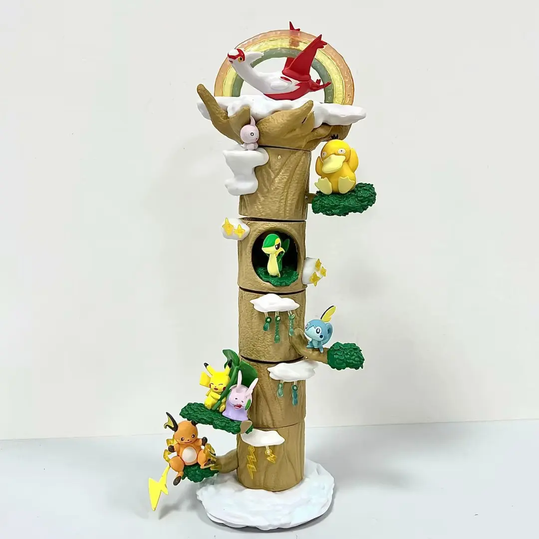 Hot Selling Pokemoned PVC Tree Stump 8pcs Pocket Monster Figures Go ...
