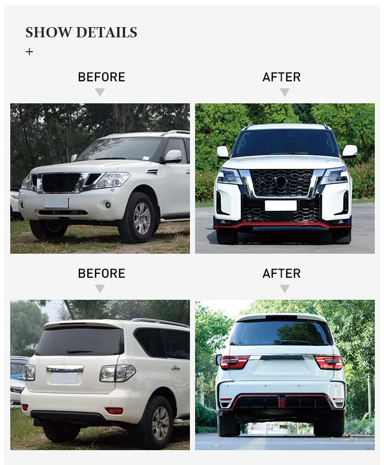 GBT Body Kit for Nissan Patrol Y62 Nismo Model Upgrade