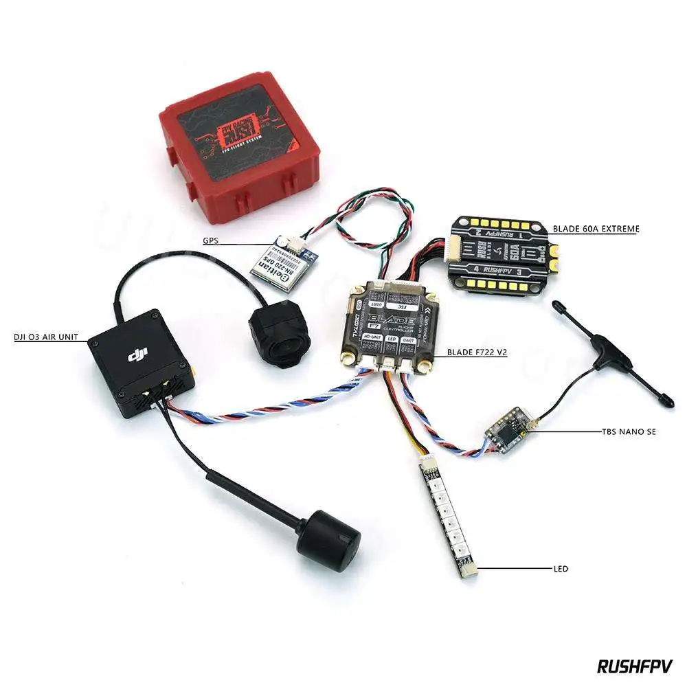 RUSH BLADE F722 V2 Analog Flight Controller for FPV Drives