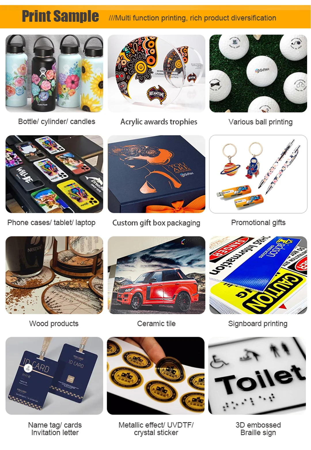 Giftec UV Inkjet Printer - Versatile and Durable Solutions