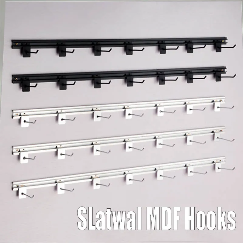 Heavy Duty Slatwall Accessories Shelf Brackets Hanging Hook Slatwall ...