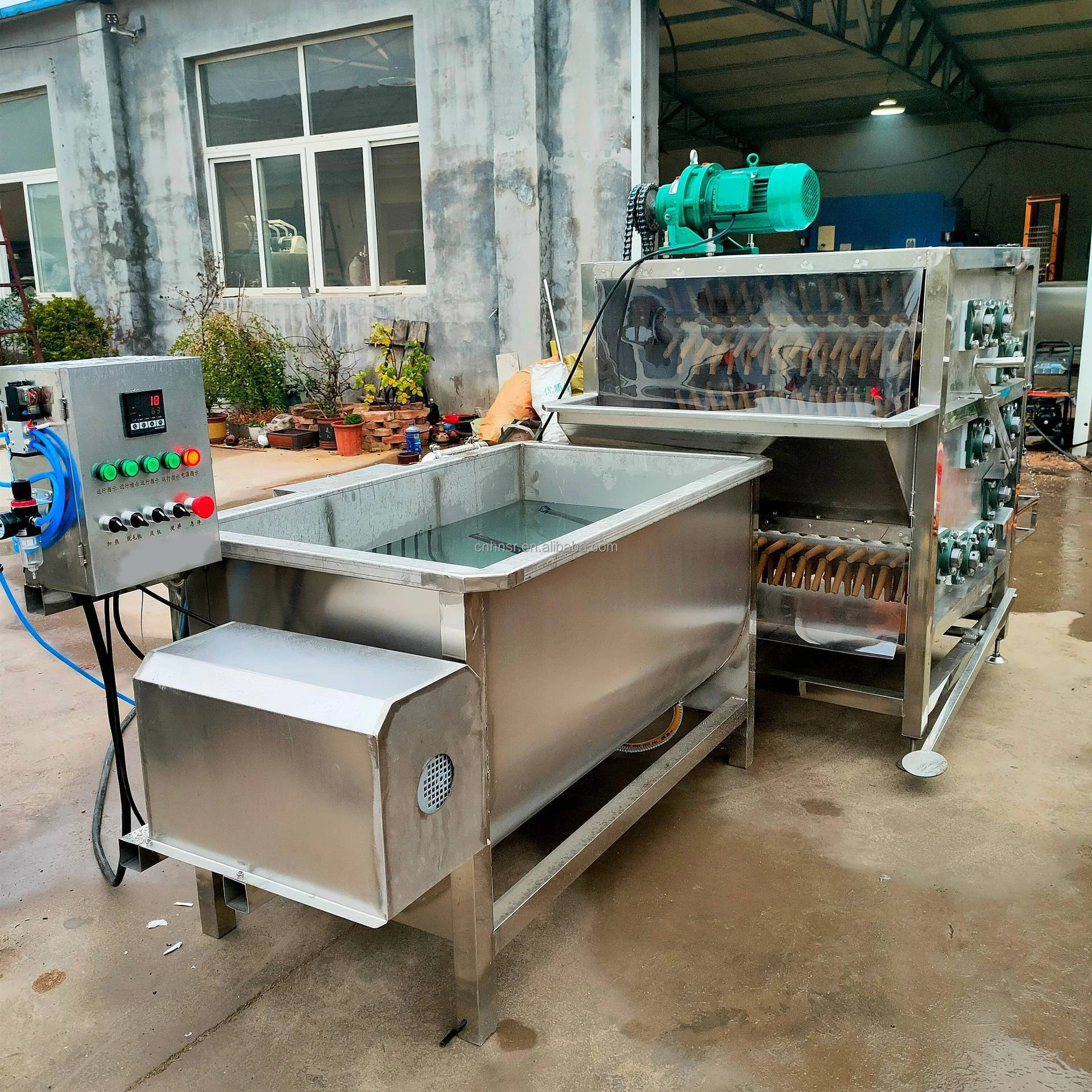 Nine Axis Chicken Duck Goose Hair Removal Machine Defeathering Machine ...