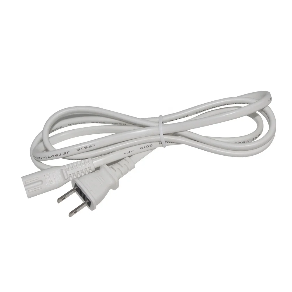 White Color 7A 125V PSE 2Pin Power Plug Japanese AC Power Cord IEC ...