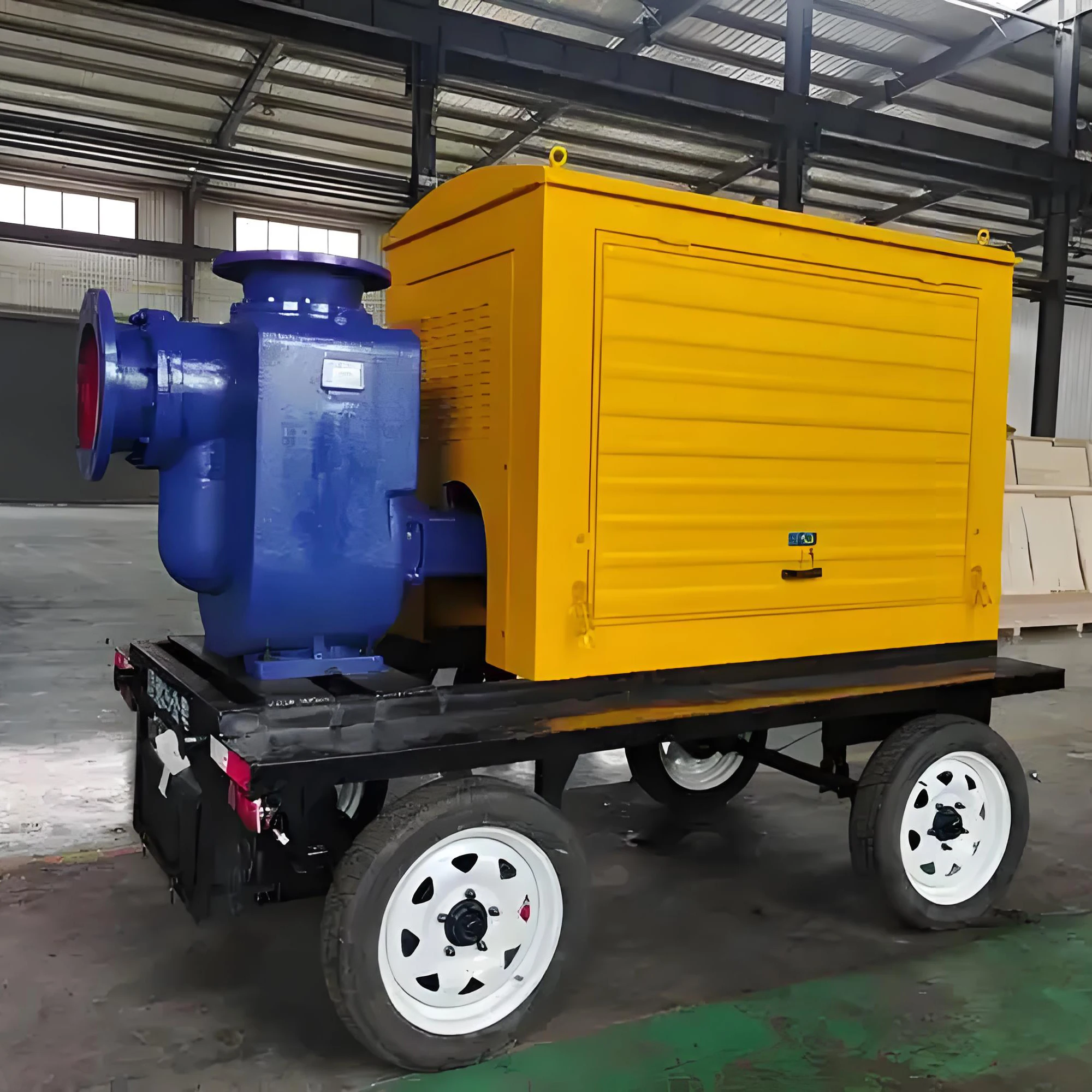 Large-Flow Electric Fire Emergency Self-Suction Sewage Pumps Flood ...