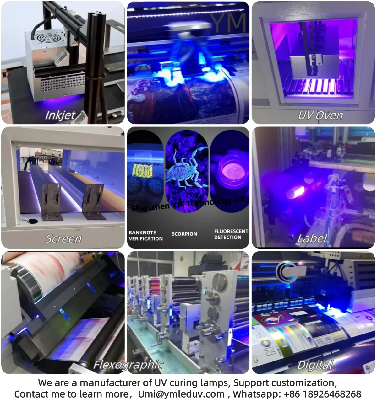 40W UV LED Lamp 365nm - Efficient Curing for 3D Printers
