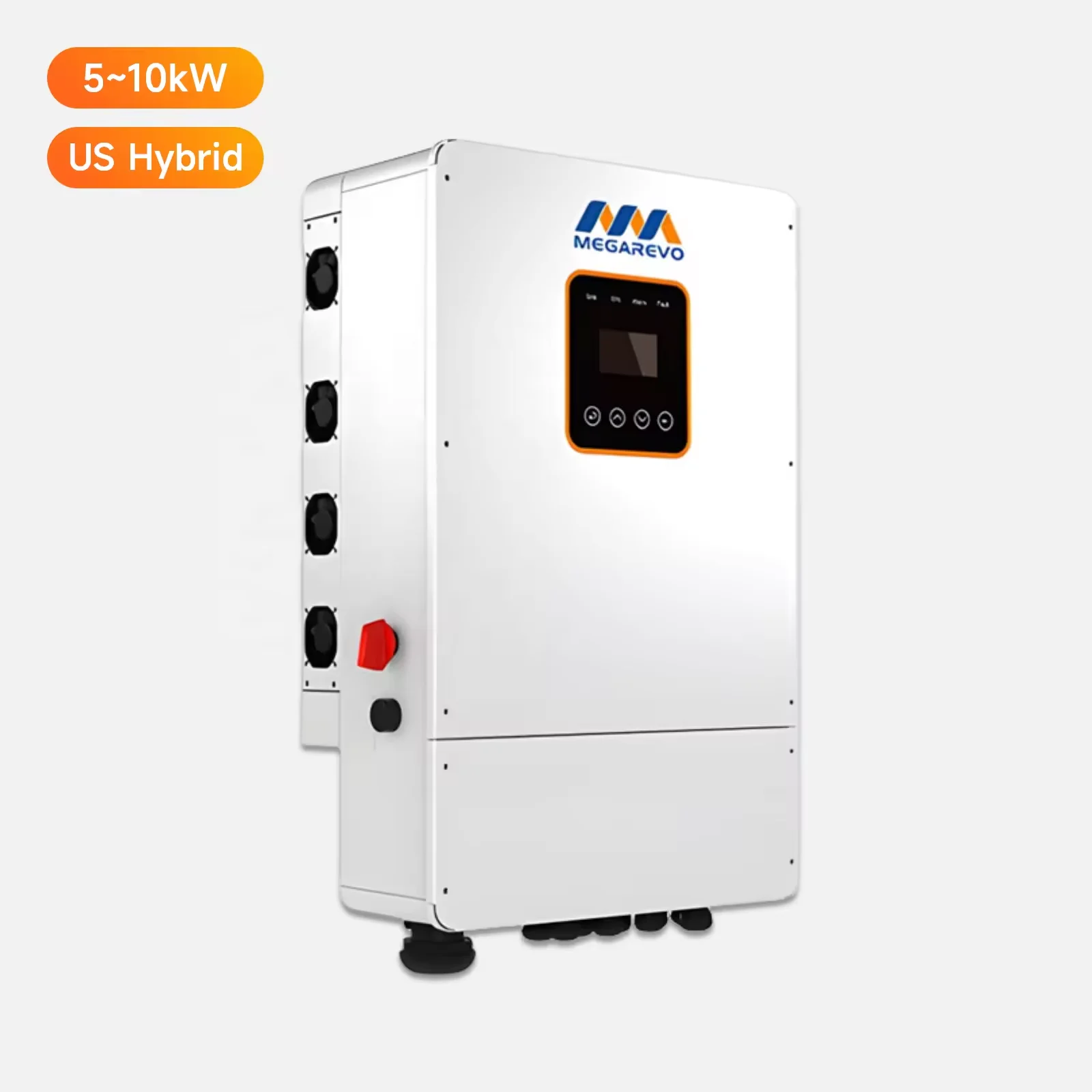 Megarevo Hybrid Inverter 5KW 8KW 10KW solar Inverter R8KLNA Split Phase ...