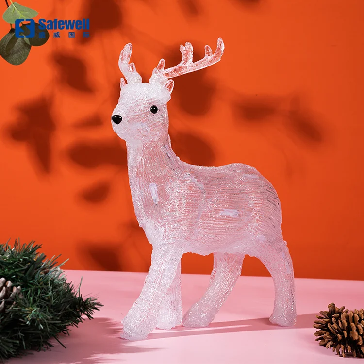 Hot Sale Animal 3d Acrylic Led Deer Motif Light Christmas Decoration ...