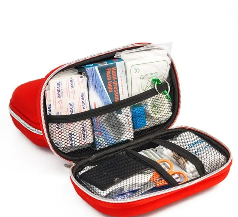 184pcs Portable Medium Empty Household Multi-layer First Aid Kit Pouch ...