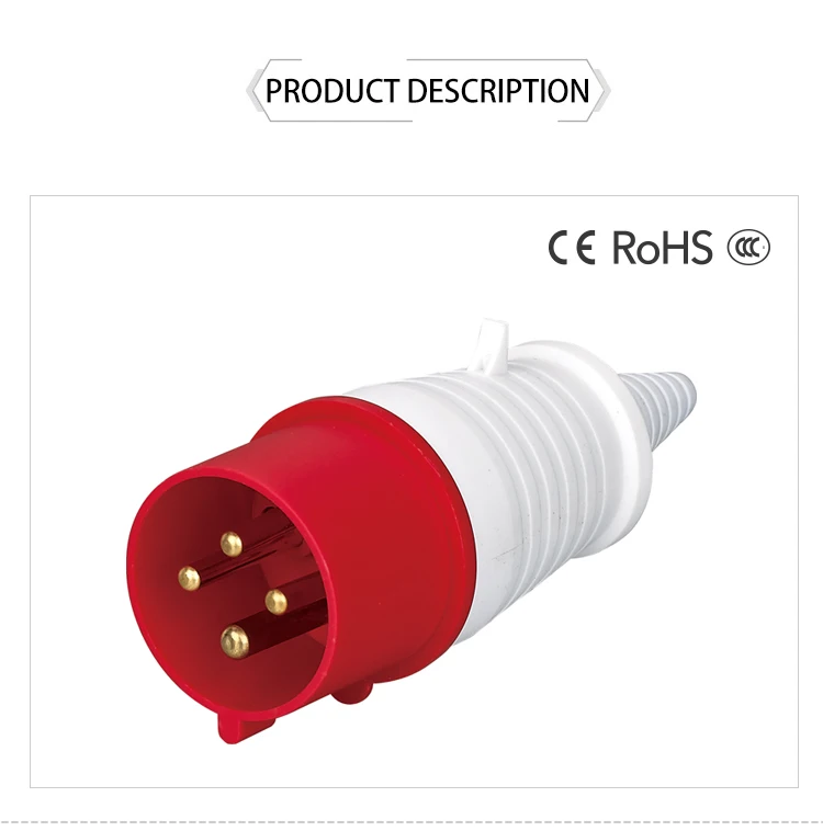 400v 4-pin Industrial Plug 16a Iec60309 Electrical Plugs And Sockets ...