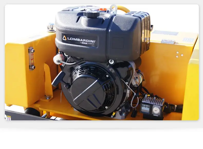 Walking Behind Double Drum Vibratory Gasoline Engine Small Compaction ...