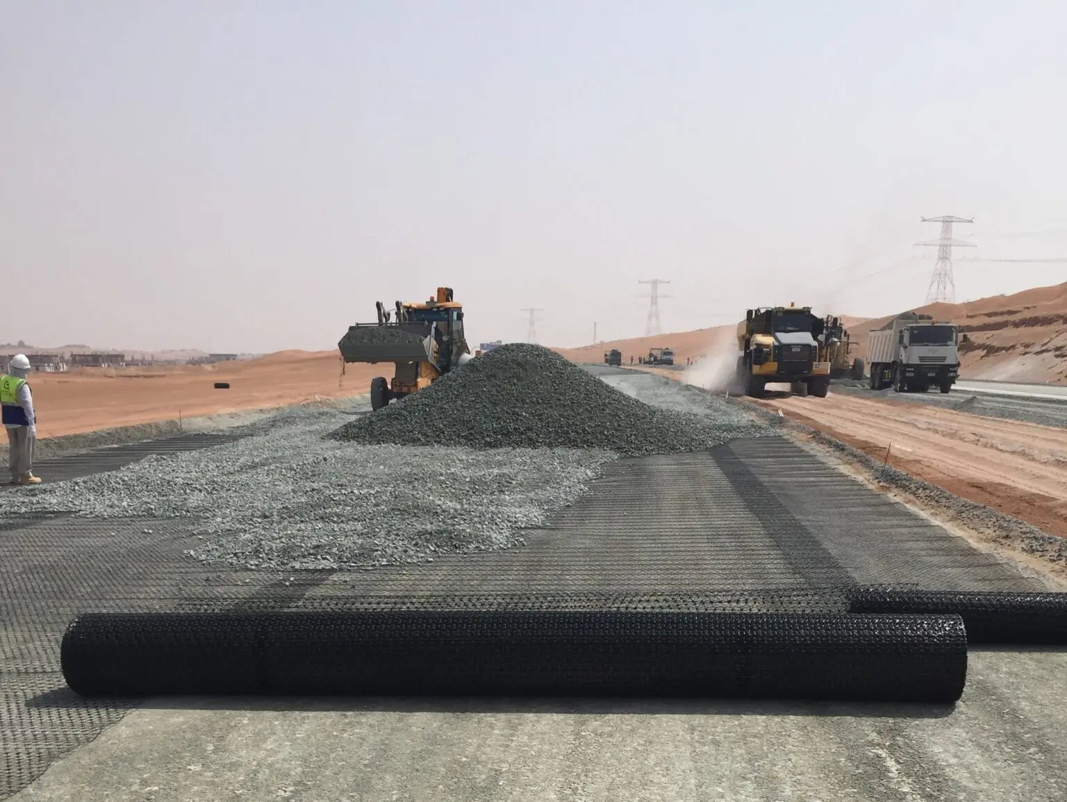 PP Traxial Geogrid Ground Stabilization Geogrid Gravel Driveway TX140 ...