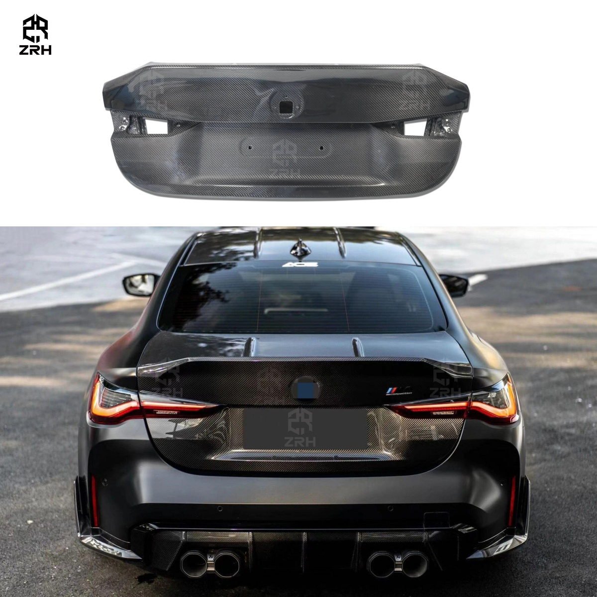 Auto Parts Dry Carbon Fiber CSL Style Rear Trunk Cover Boot Lids For ...