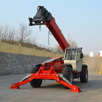Hydraulic Telehandler Boom Forklift 4x4 3ton 4ton 5ton Telescopic ...