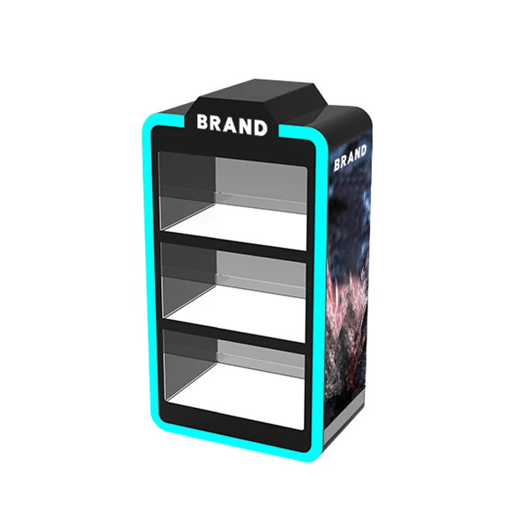 Customizable APEX Acrylic Display Racks - 3 Tiers LED