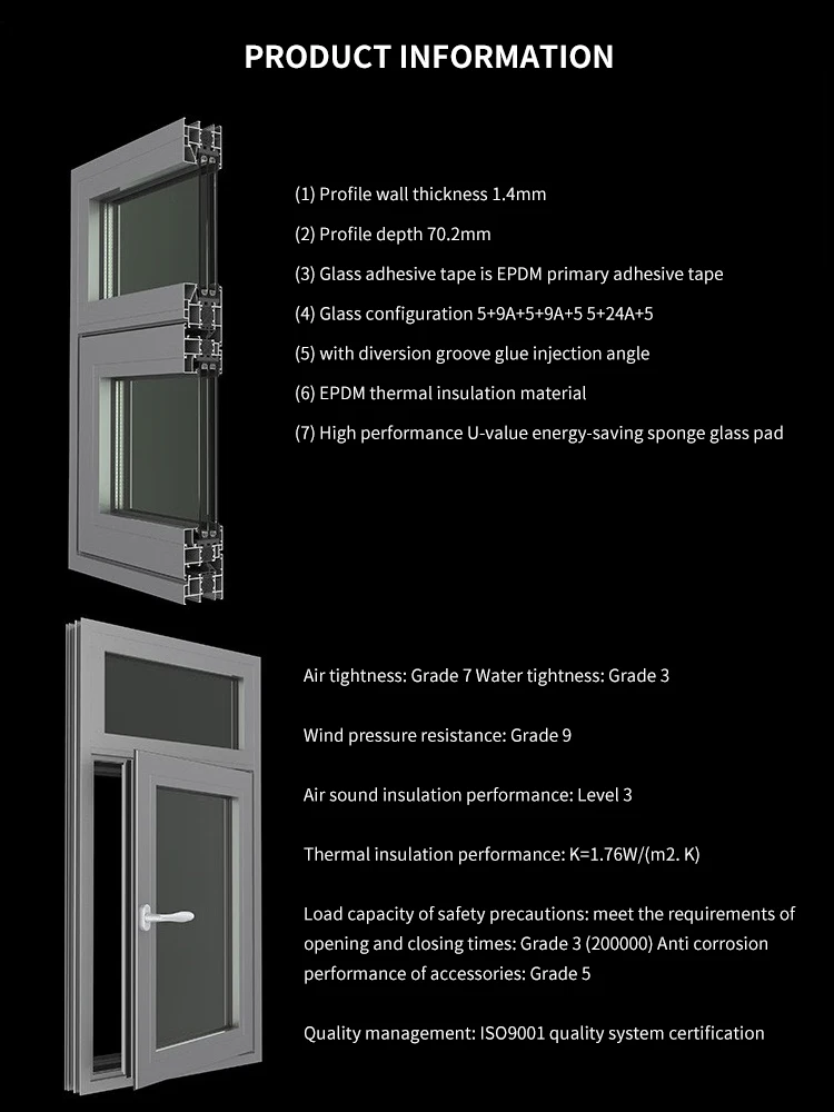 Double Glazed Window Thermal Break Aluminum Casement windows| Alibaba.com