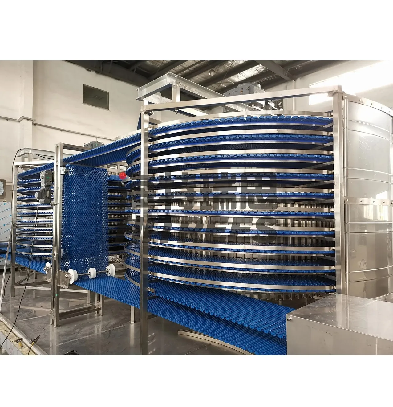 Industrial Single Drum Spiral Freezer Belt Machine - Buy Spiral Quick ...