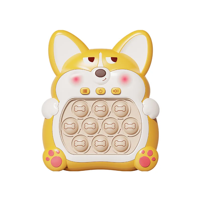 Corgi Doggy Fast Push Game Upgrade Play Game Light up Fidget Toys ...