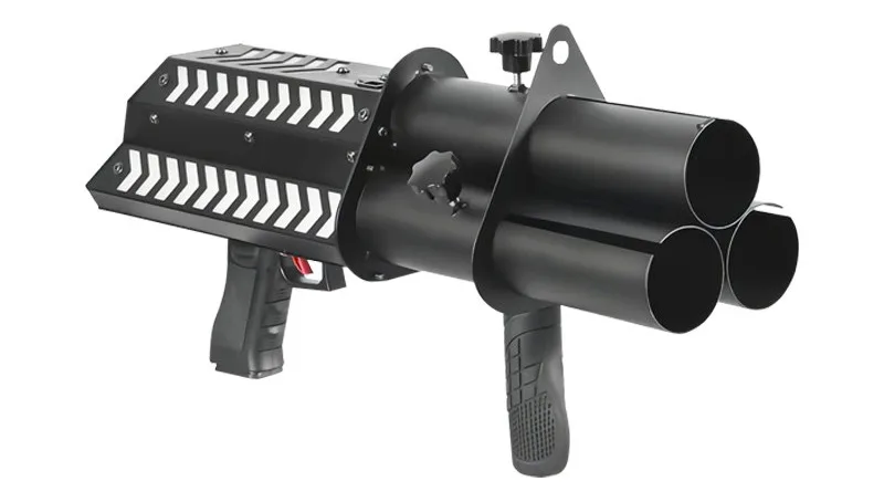 Led Confetti Handle Popper Shooter Machine 3 Heads Party Popper ...