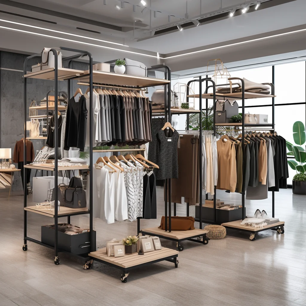 Customized Black Metal Clothes Wall Racks - Compact & Stylish