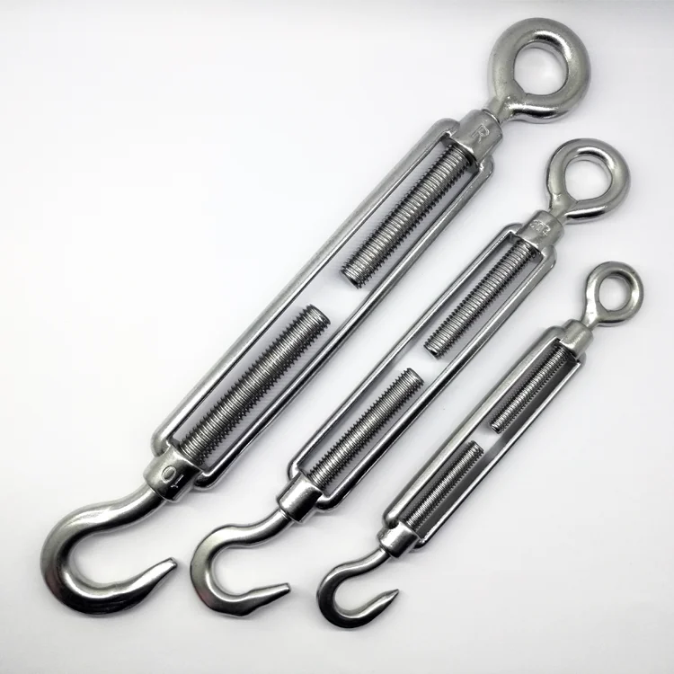 Stainless Steel Wire Rope Turnbuckle Rope Tensioner Hook Eye Tensioner ...