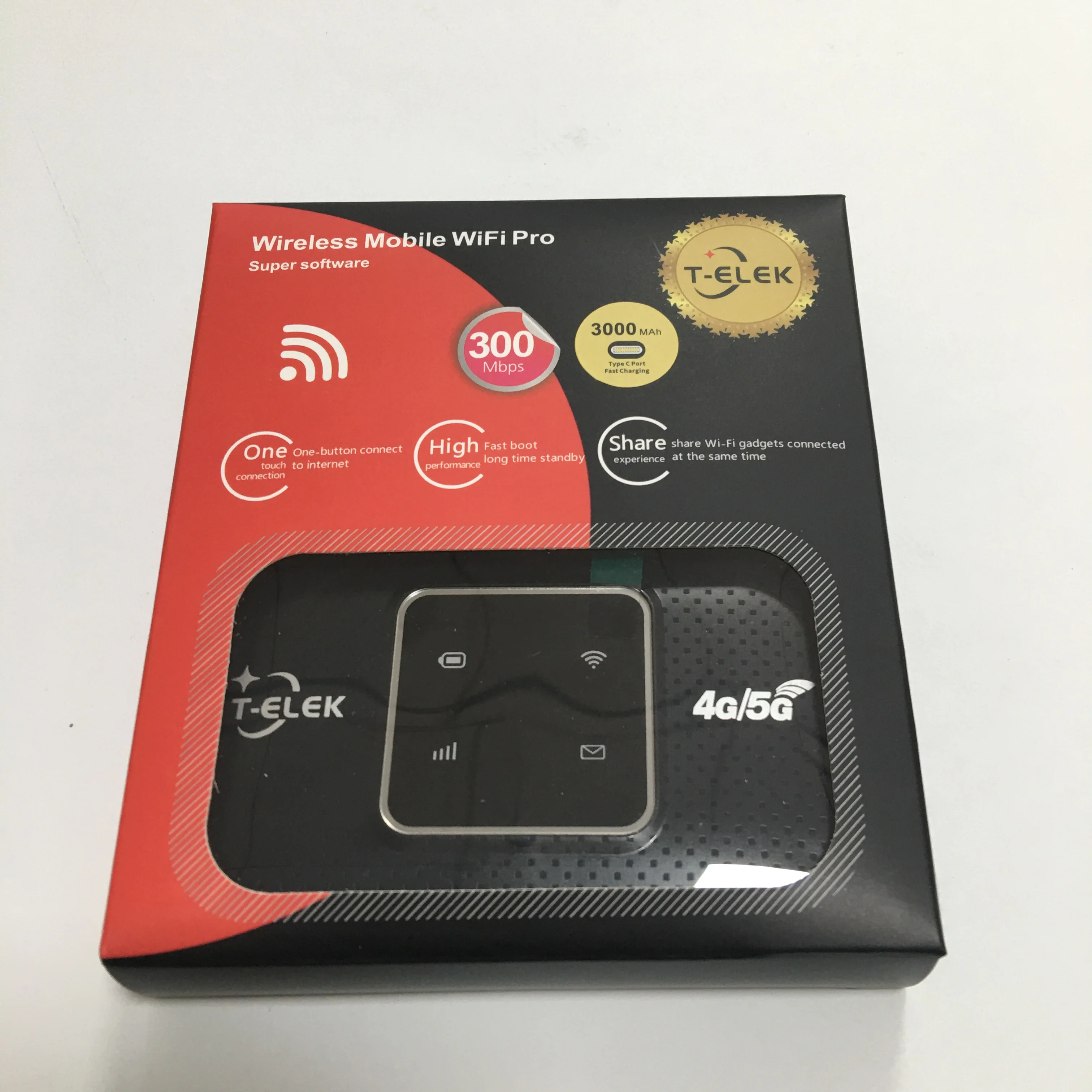 T-elek 2024 New Model Tm6 3000mah Wireless 4g Mifis Router 300mbps Hotspot Wifi 4g Lte Router ...