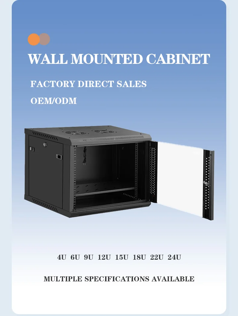 9U 19-Inch Steel Server Rack Cabinet Enclosure for Network and Data ...