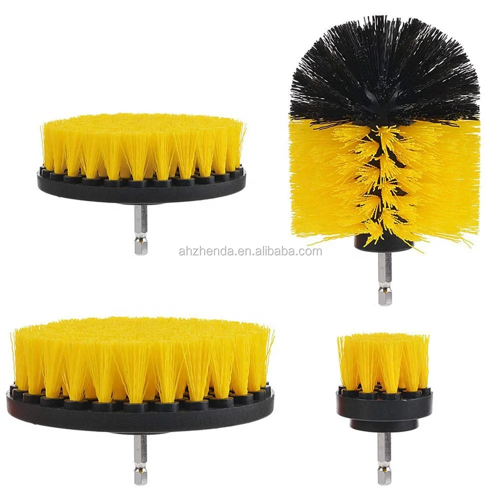 Electrical Brush Attachments Set Power Scrubber Great For Bathroom ...