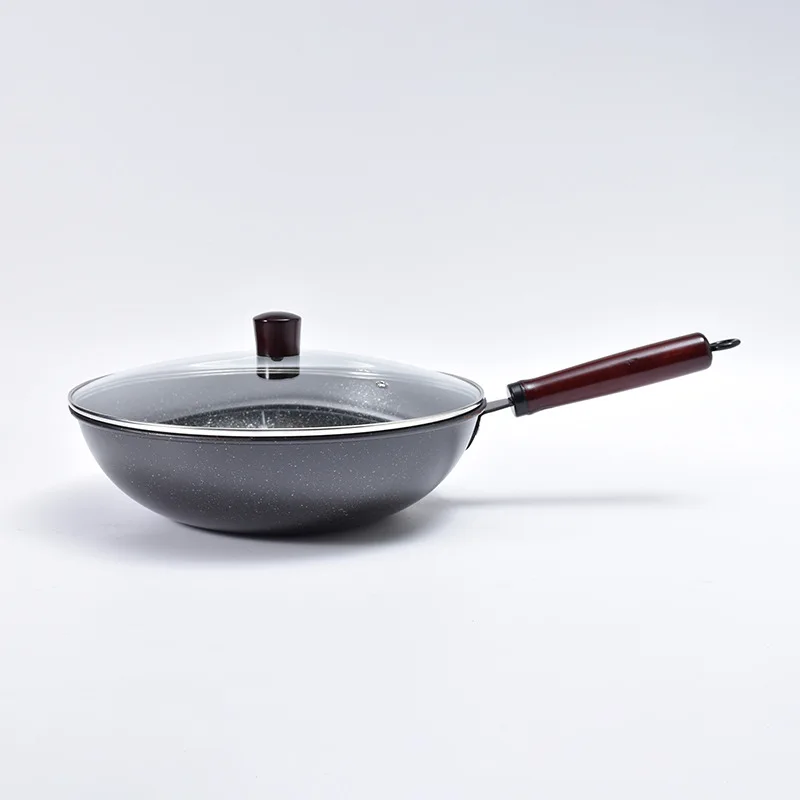 Home Kitchen Non-stick Woks Chinese Wok Carbon Steel High Quality ...