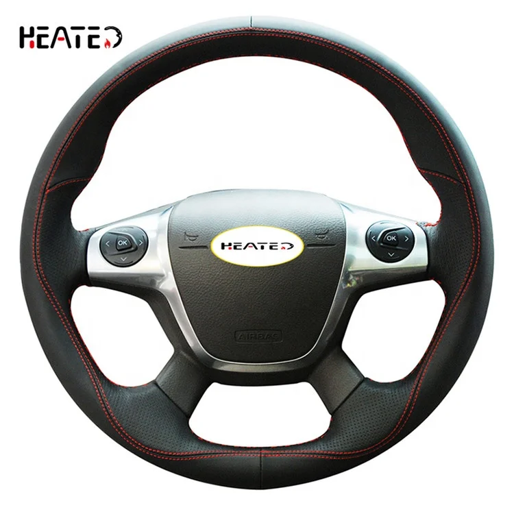 Steering Wheel Cover for Ford Focus 3 2012 2014 KUGA Escape 2013 2016 C MAX 2011 2018 wholesale price for you Alibaba