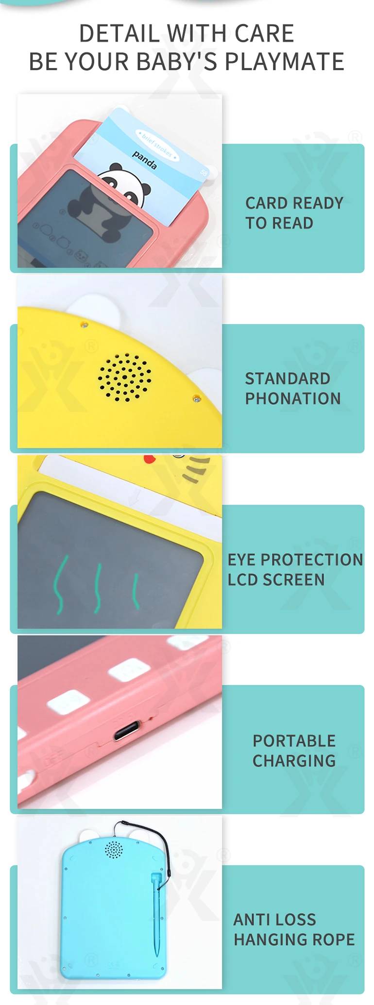 Chengji Handwriting Doodle Drawing Speaking Talking Flash Cards Machine ...