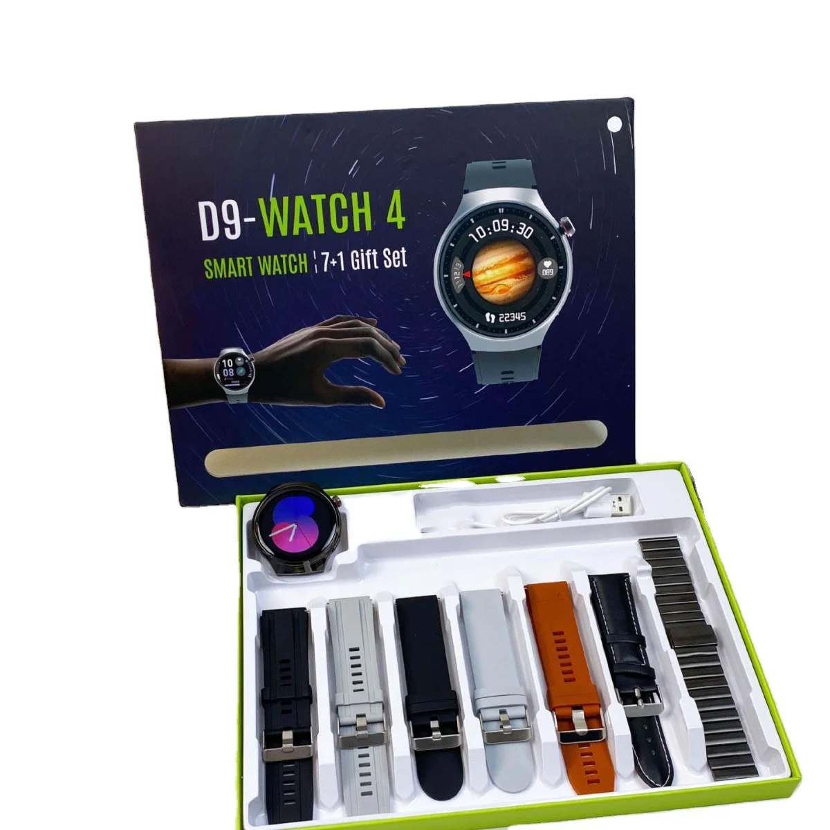 D9 watch smart watch 2024 new hot 10 in 1 in one box 2.3inch large ...
