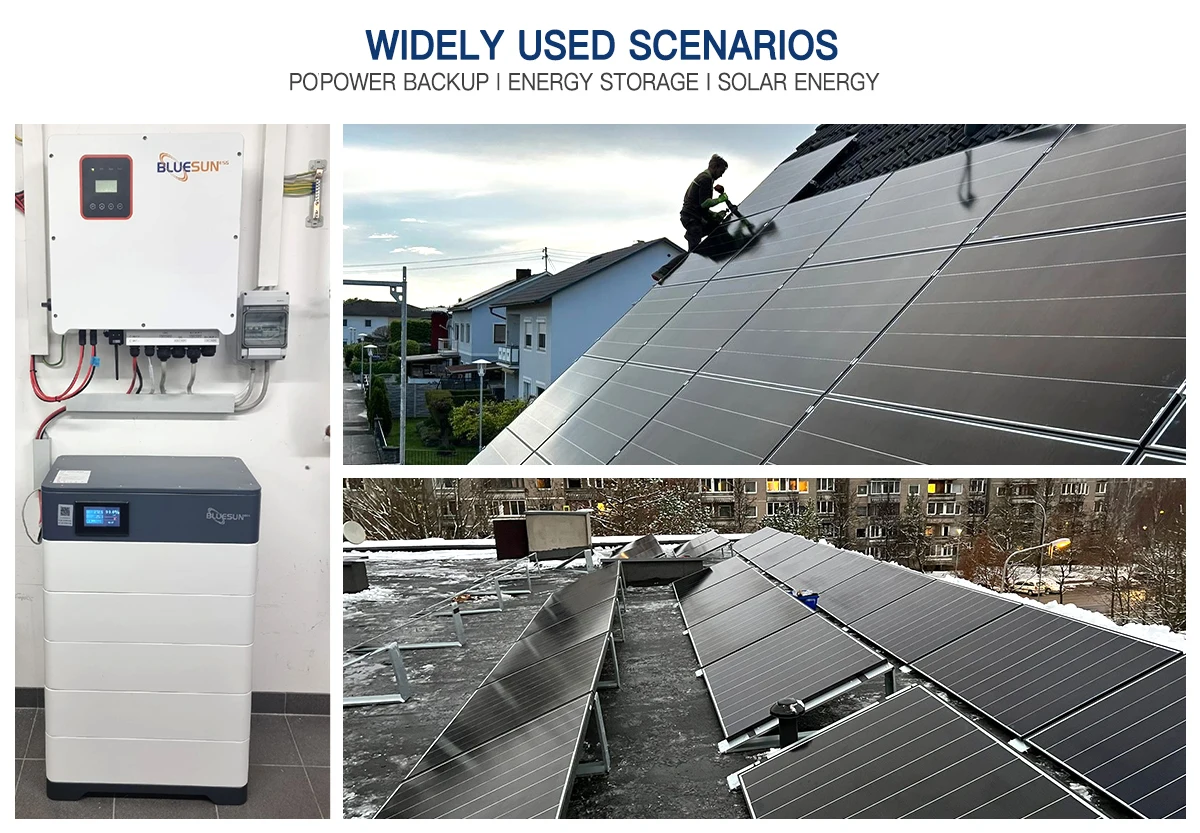 Bluesun High Voltage Stacked Lithium Battery 51.2v 200ah