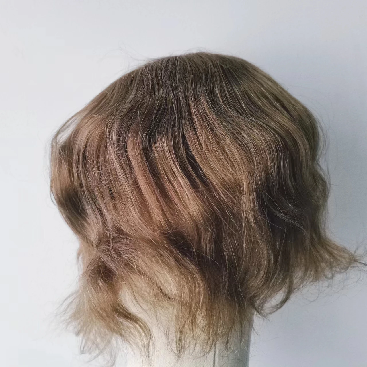 Fast Shipping Brown Color Human Hair Look Real Soft Fine Swiss Lace ...