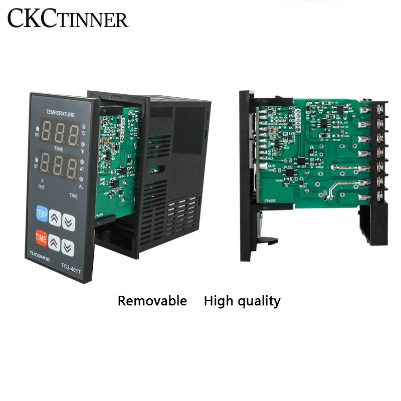 Termostato Tc3-401t,Pantalla Digital Integrada,Temperatura Y Tiempo,Tipo Armario,220v - Buy ...