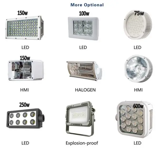 Fire Truck Roof Mounted Night Scan LED Mobile Light Tower